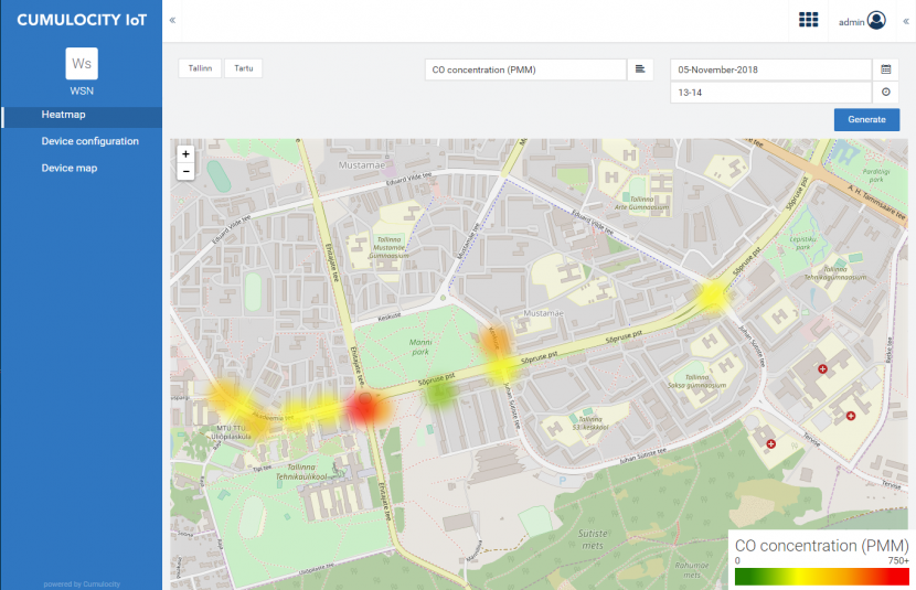 Real-time smart city sensor system visualization with Cumulocity ...
